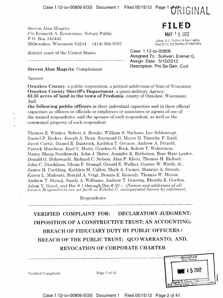 complaint-for-breach-of-fiduciary-duty-by-public-officers