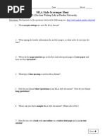 Scribbr MLA Format Template | PDF | Citation | Paragraph