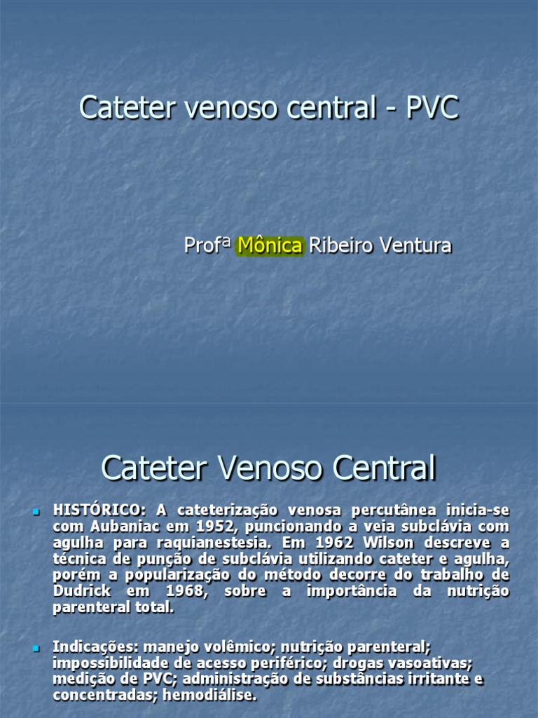 Monitorização Invasiva - PVC | PDF | Veia | Pressão