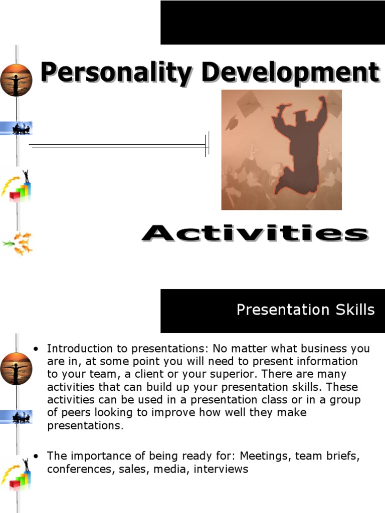 Personality Development Series - Activities | Audience | Storytelling