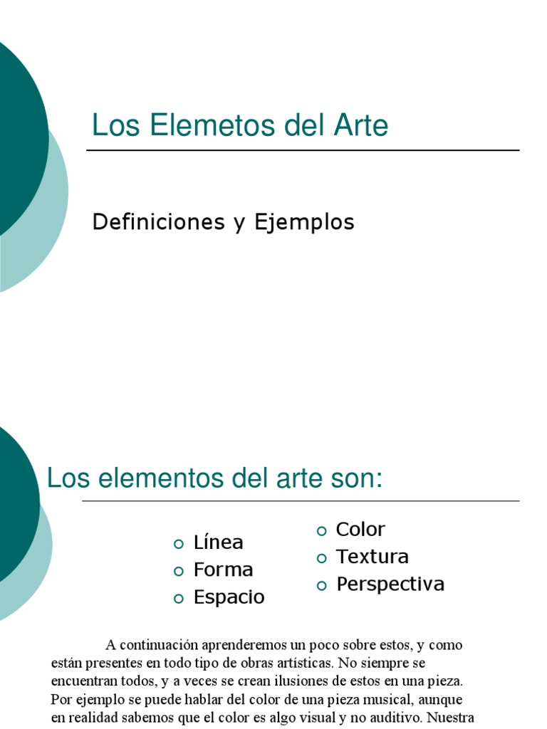 Elementos del Arte: Guía Básica | PDF | Perspectiva (Gráfica) | Color