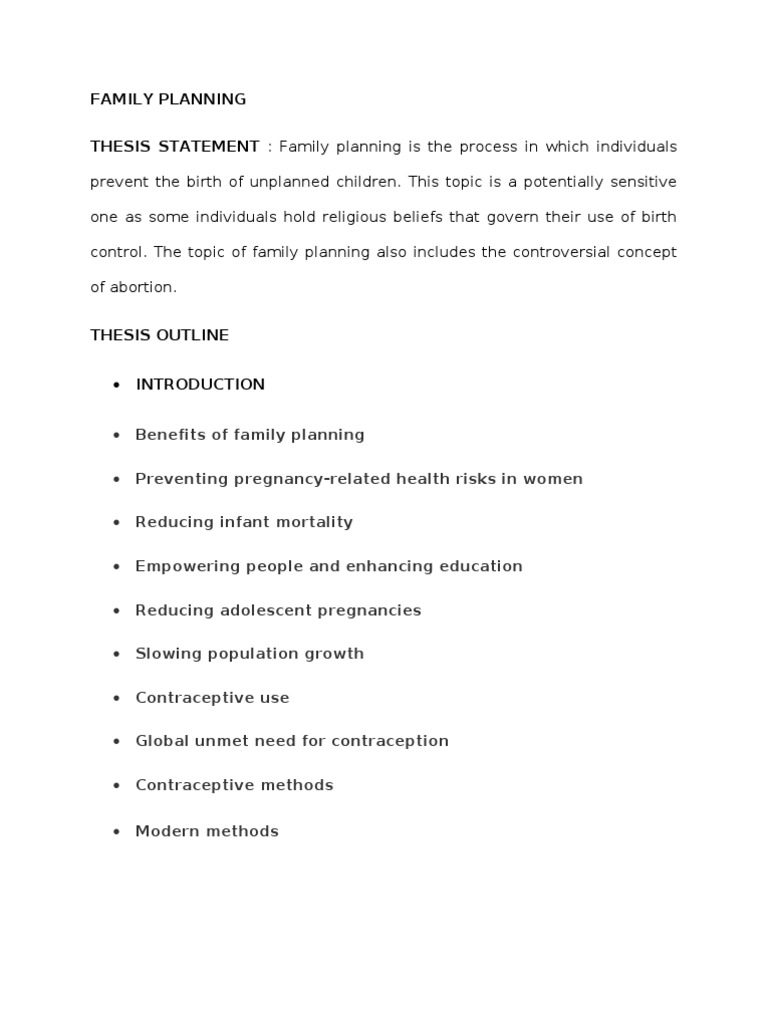 Family Planning | Download Free PDF | Family Planning | Birth Control