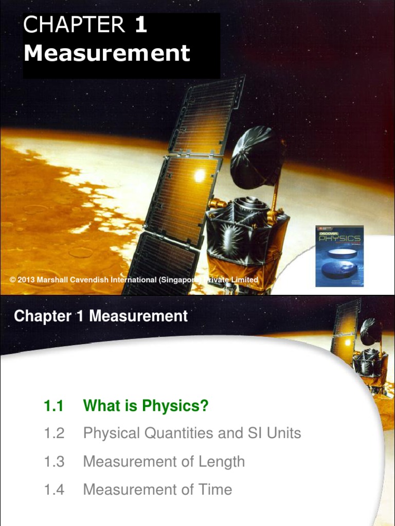 Chapter 1 Notes Physics Pdf Physics International System Of Units