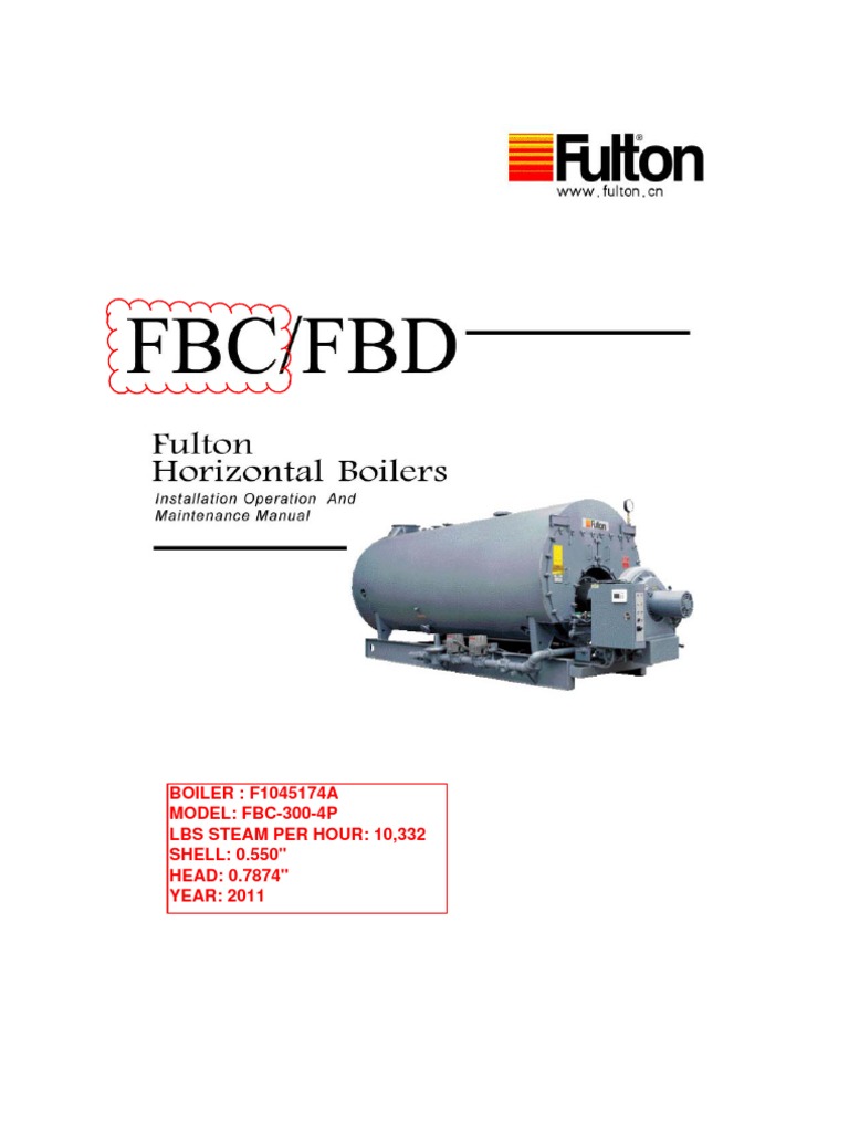 FBC/FBD Fulton Horizontal Boilers | PDF | Boiler | Valve