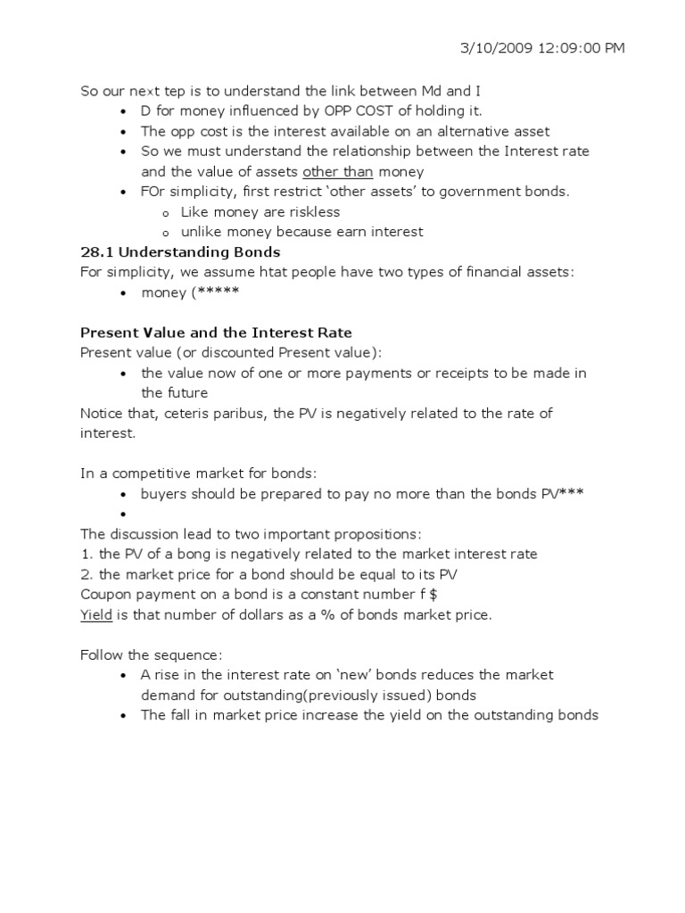Understanding Bonds and Interest Rates | PDF