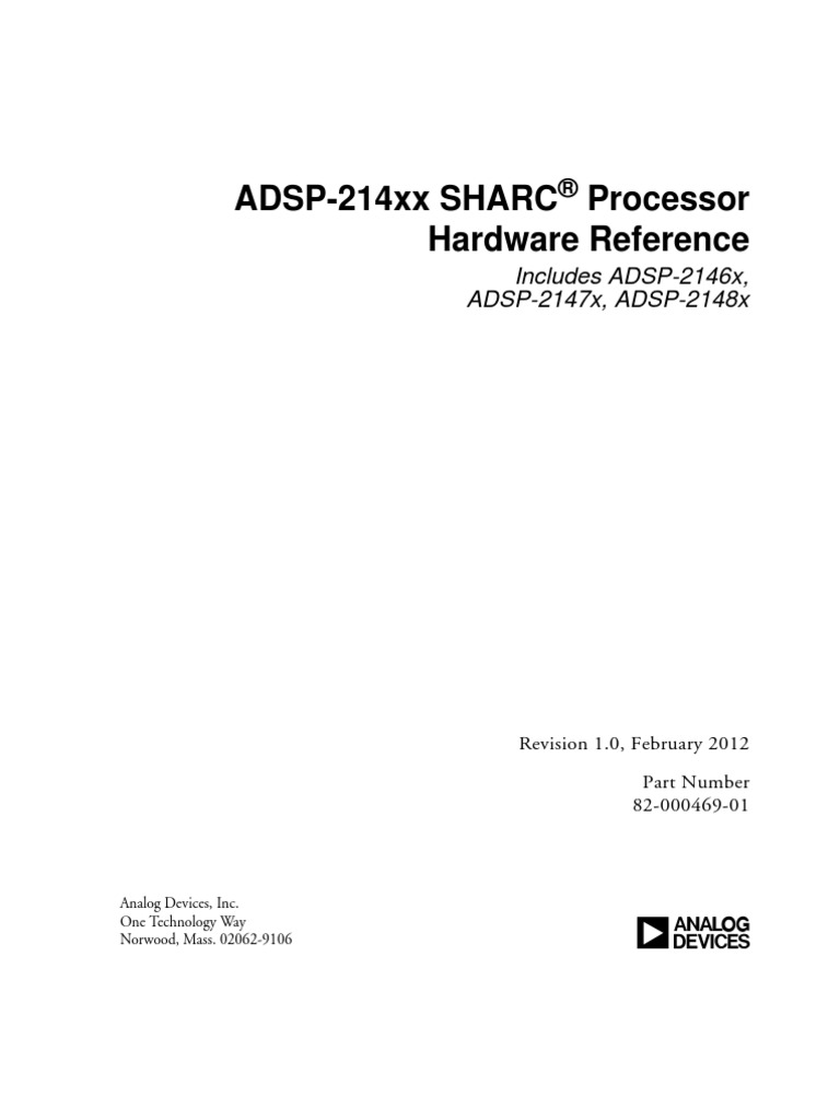 SHARC Processor Hardware Reference Manual | PDF | Instruction Set | Cpu Cache