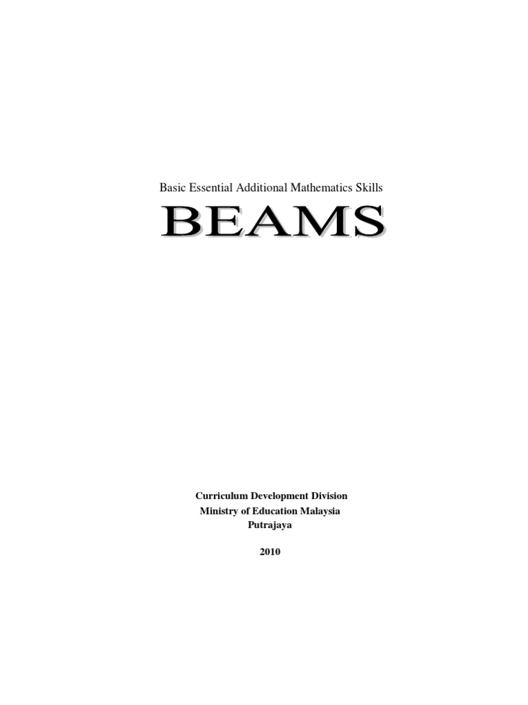 BEAMS Module for Additional Mathematics | PDF