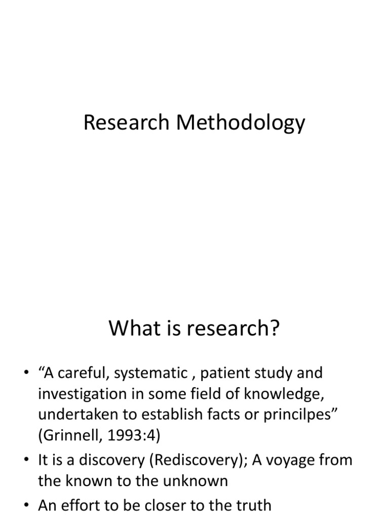 Research Methodology | PDF | Sampling (Statistics) | Validity (Statistics)