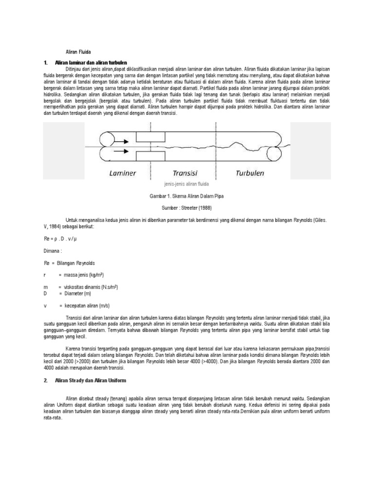 Jenis Aliran Fluida | PDF