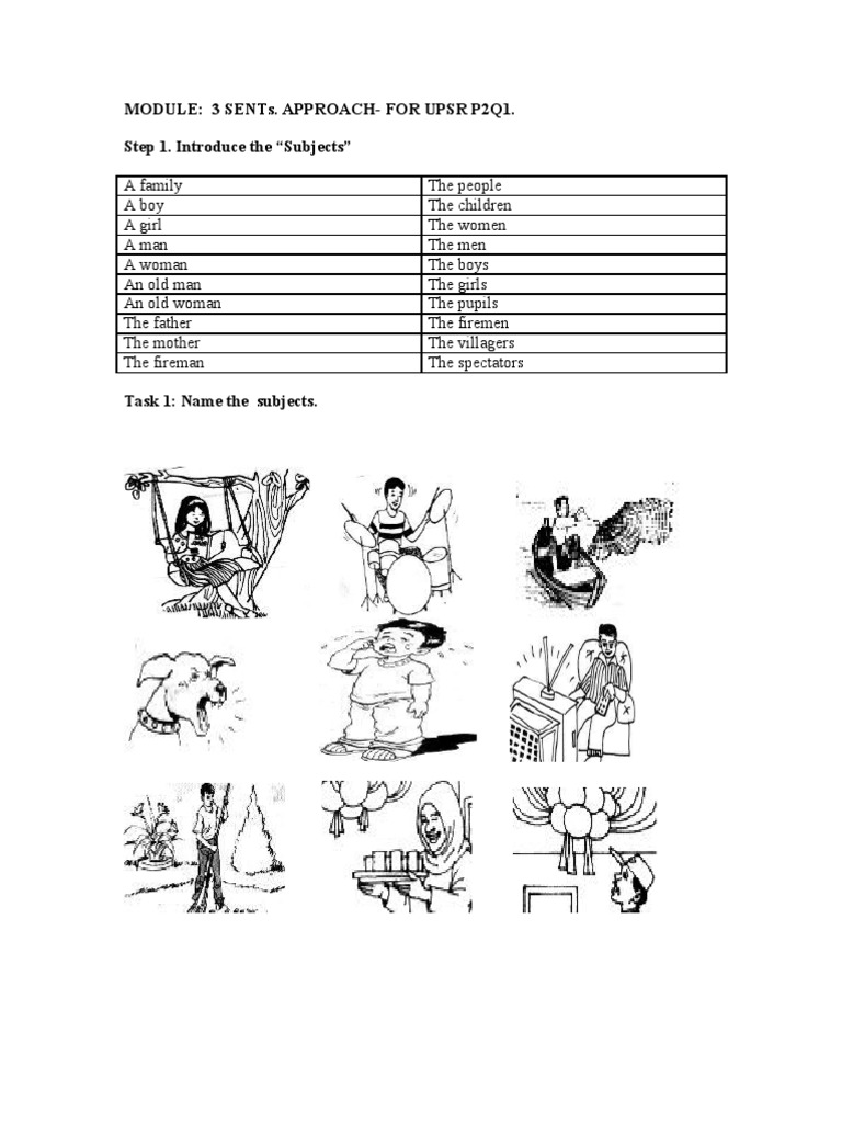 UPSR Sentence Construction Guide | PDF | Science & Mathematics