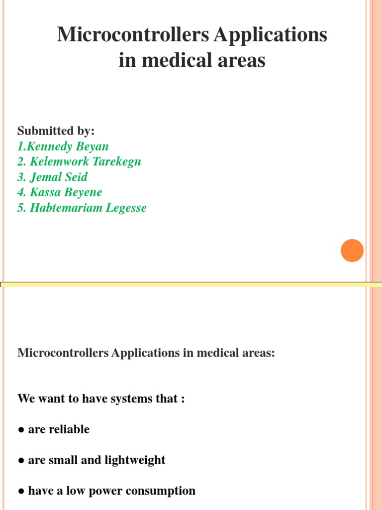MiCrocontroller Application in Medical Areas | PDF | Artificial Cardiac ...