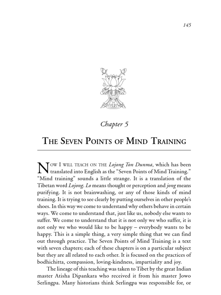 Seven Points of Mind Training | PDF | Enlightenment In Buddhism ...