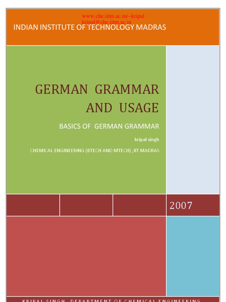 German Grammar | PDF