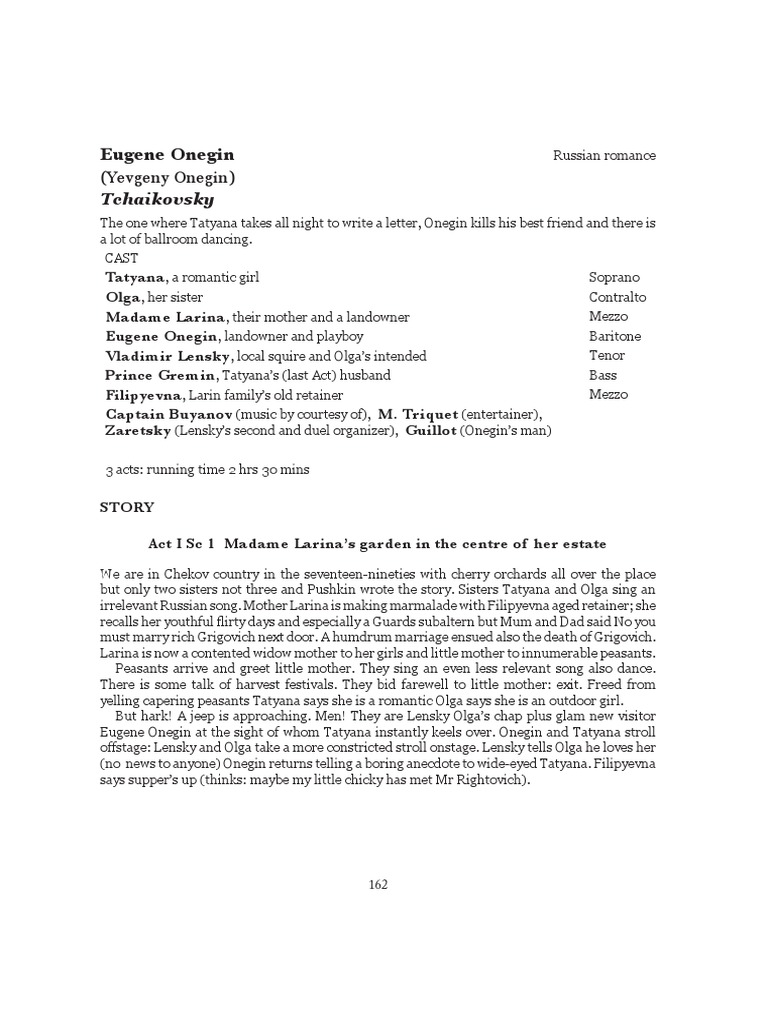Denis Forman's Good Opera Guide - Eugene Onegin | PDF