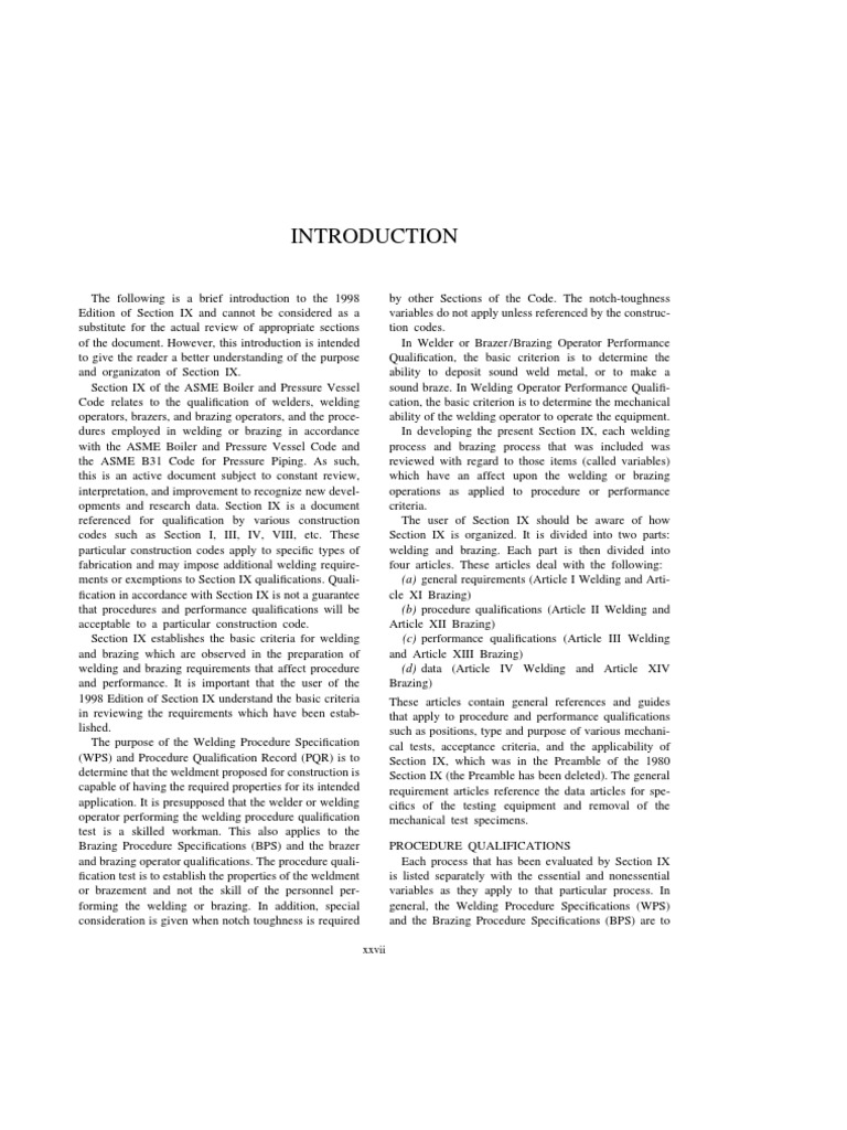 Asme IX | PDF | Welding | Construction