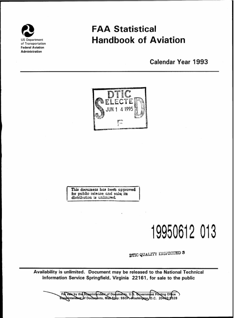 Faa Statistical HB of Aviation | PDF | Federal Aviation Administration ...