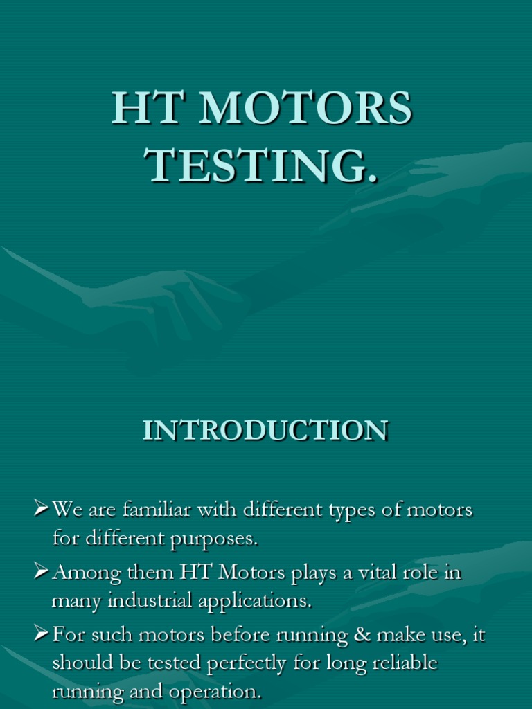 HT Motor | Voltage | Direct Current
