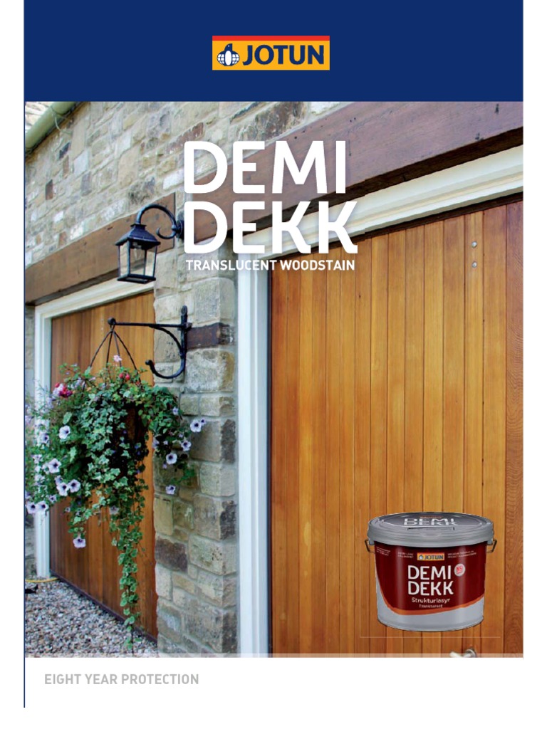 Demidekk Translucent Woodstain Colour Card PDF | PDF | Paint | Lumber