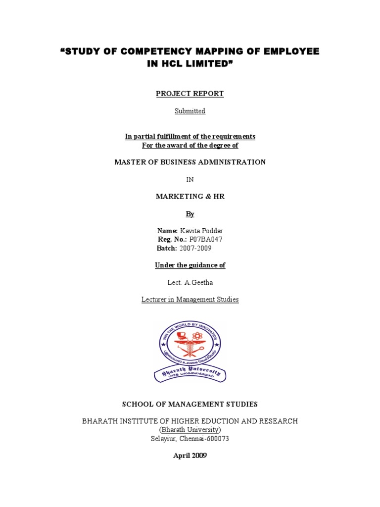 Competency Mapping | PDF | Competence (Human Resources) | Business ...