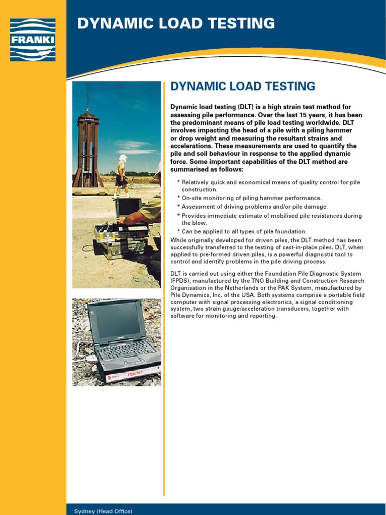 Dynamic Load Test | PDF | Deep Foundation | Structural Load