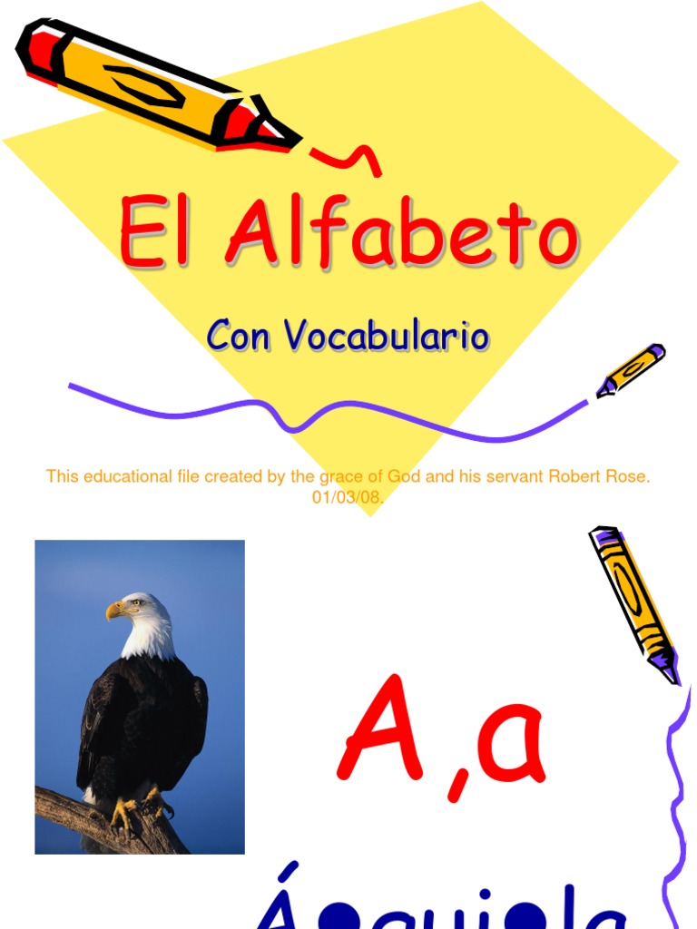 Spanish Alphabet with Vocabulary | PDF