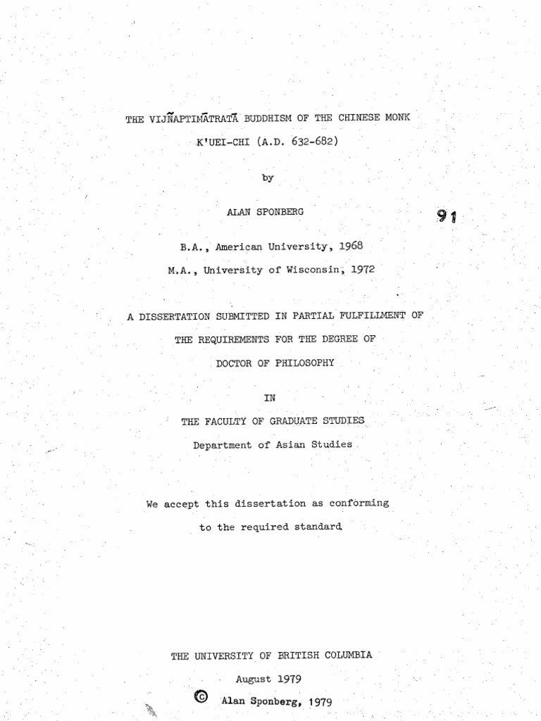 The Viñaptimātratā Philosophy of The Chinese Buddhist Monk K'uei-Chi (A ...