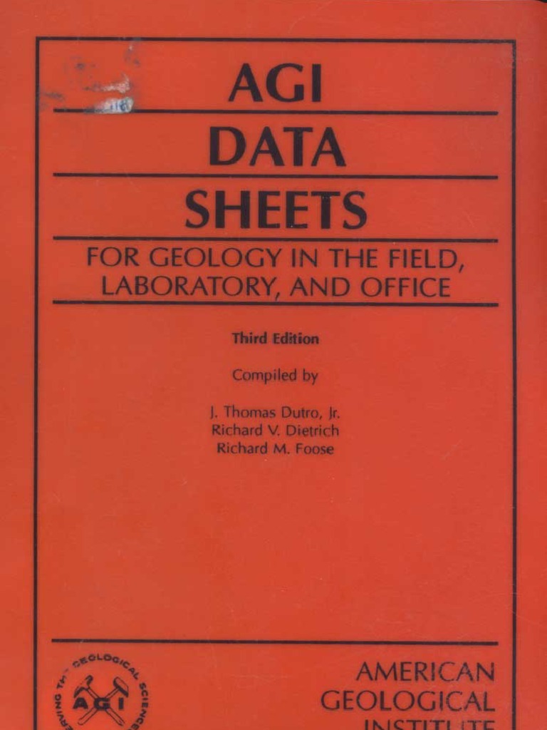 AGI Data Sheets For Geology in The Field | PDF | Trigonometric ...
