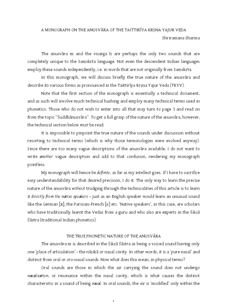 Anuswar | PDF | Phonetics | Symbols