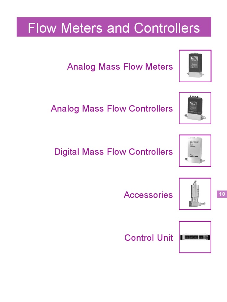 Massflowmetersandcontrollers | PDF | Switch | Flow Measurement