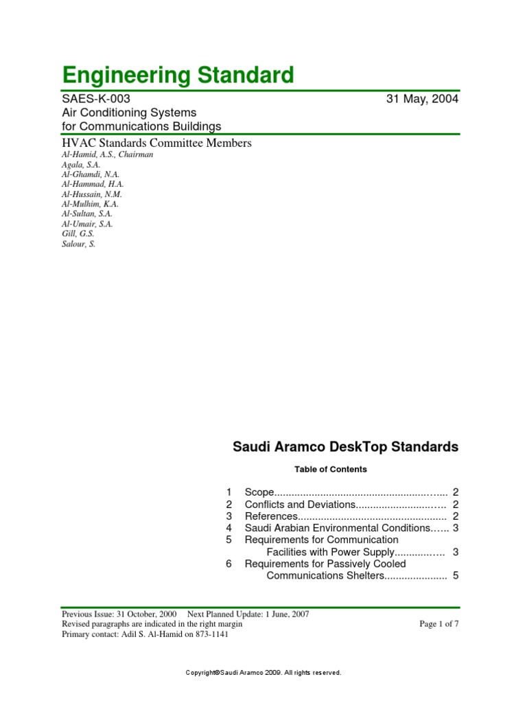 Saes K 003 | PDF | Hvac | Air Conditioning