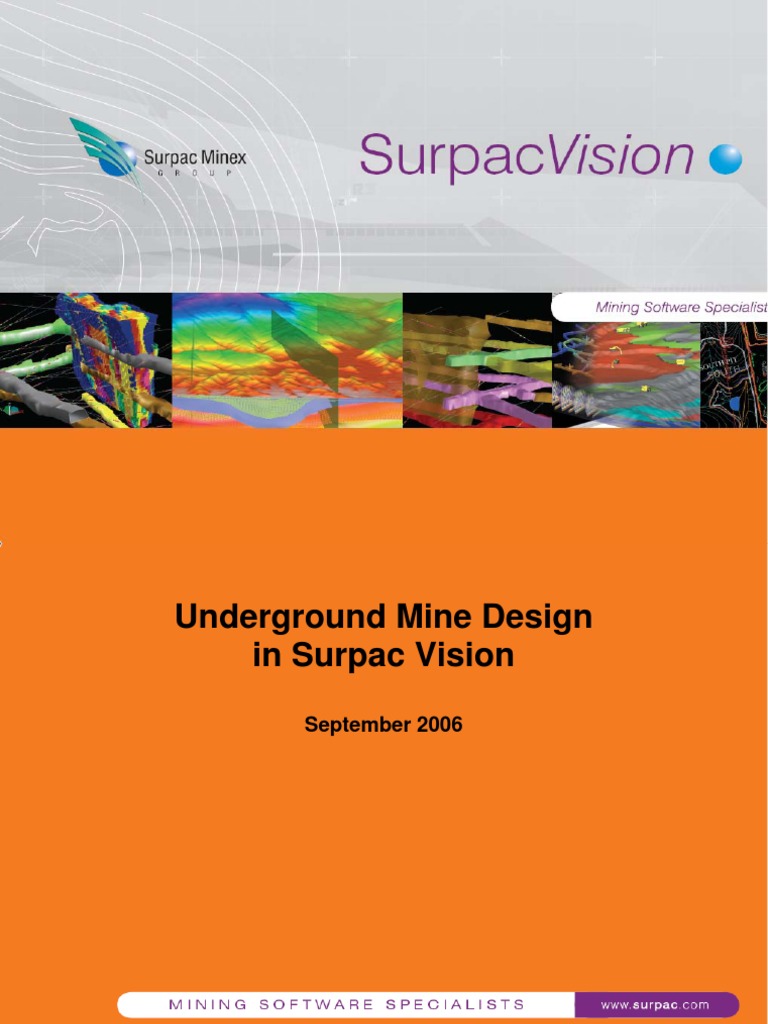 Underground Mine Design Surpac Software | PDF