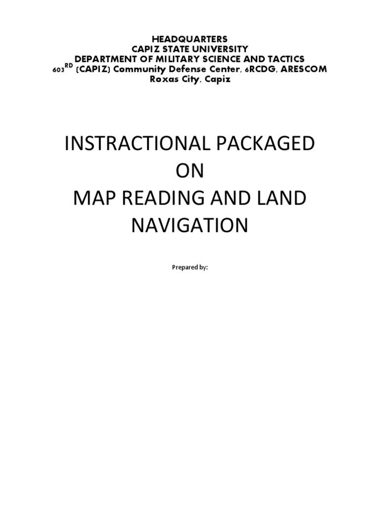 Map Reading | PDF