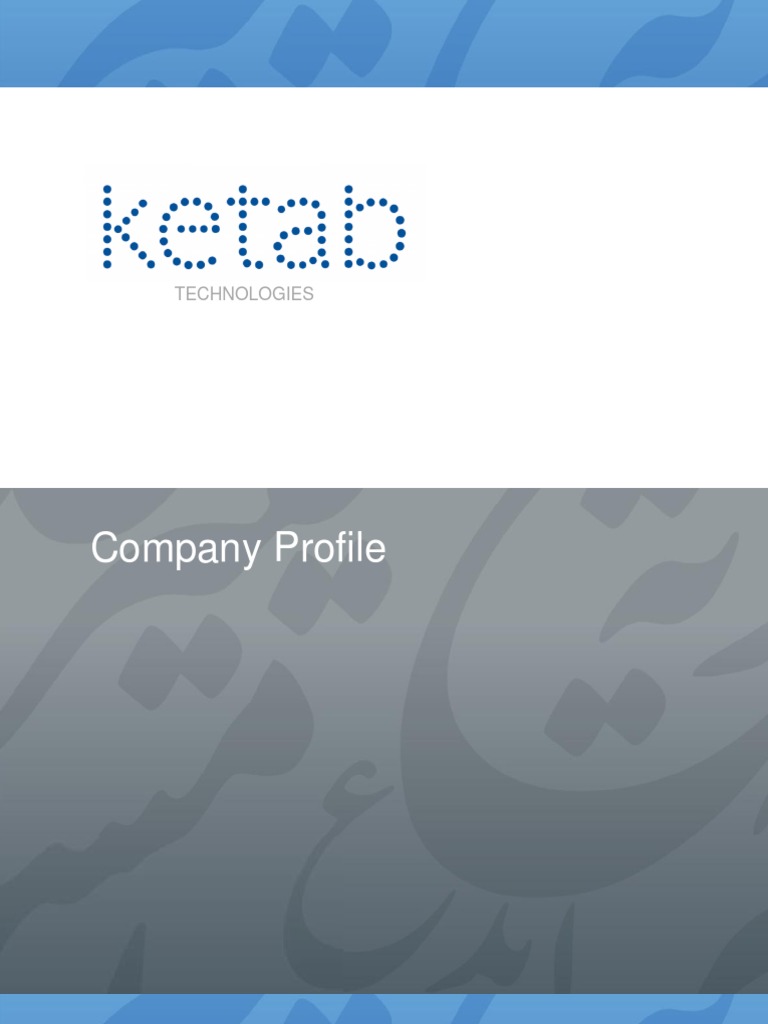 Ketab Technologies Company Profile | PDF | Strategic Management ...