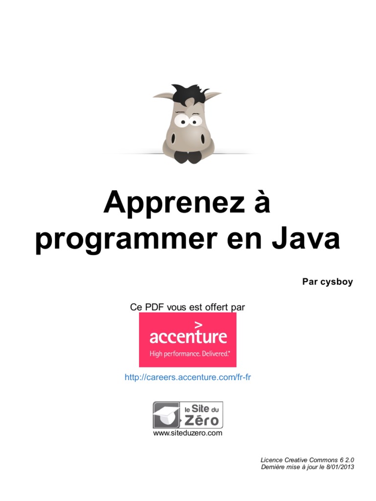 Apprenez À Programmer en Java | PDF | Java (Langage de programmation) | Structure de contrôle