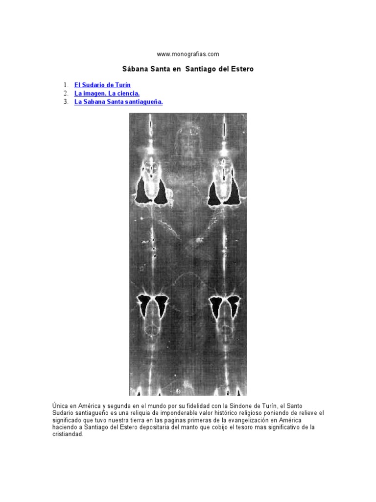El Sudario de Turin | PDF | Sábana Santa de Turín | Religión y creencia
