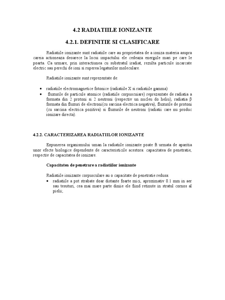 Radiatii Ionizante | PDF