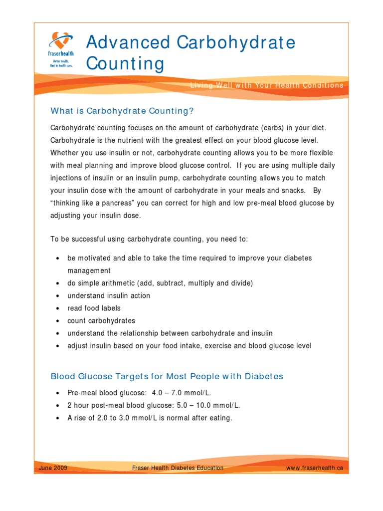 Carb Counting | PDF | Insulin | Diabetes Mellitus