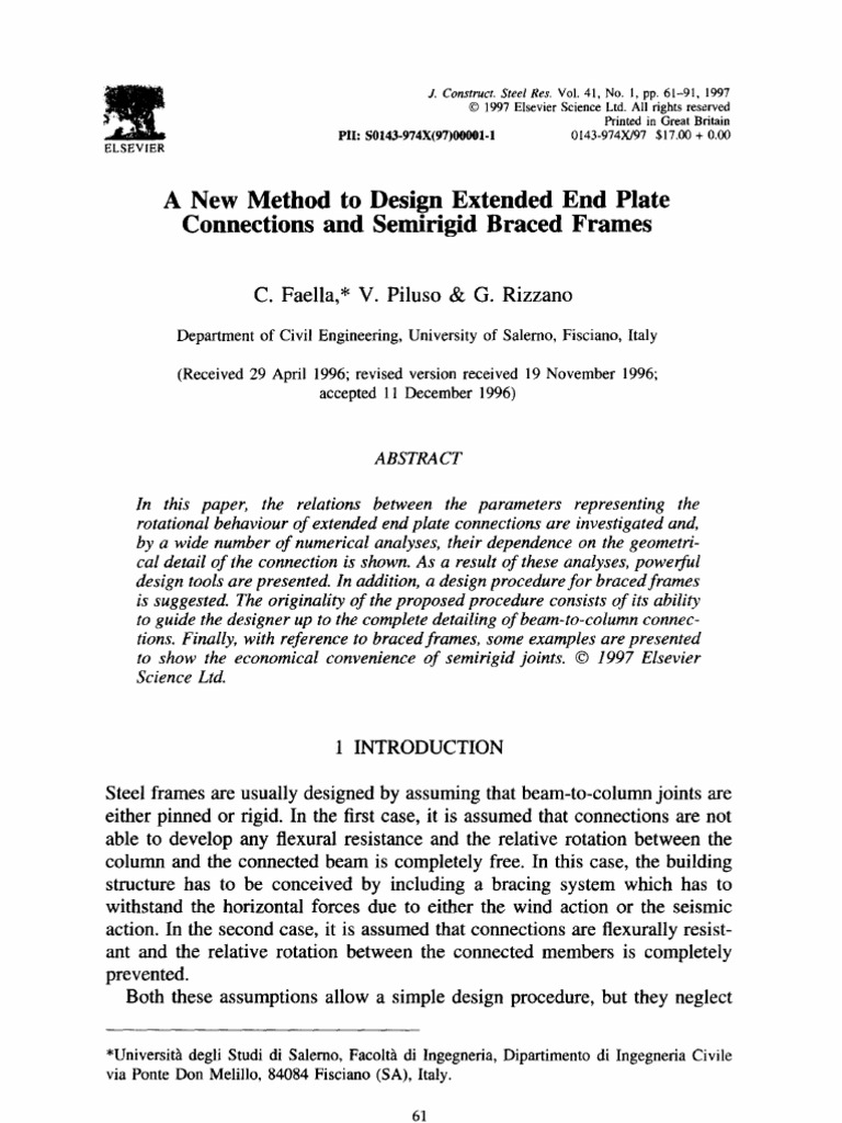 A New Method To Design End Plate Moment Connections | PDF | Beam ...