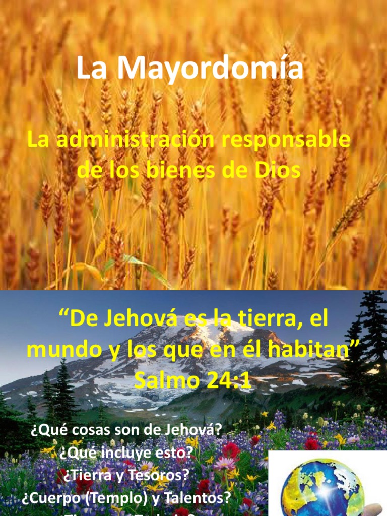 Mayordomía Cristiana | PDF | Planificación | Pobreza