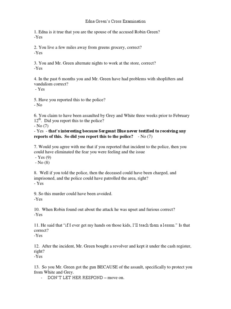 Cross Examination | PDF | Police | Crime & Violence