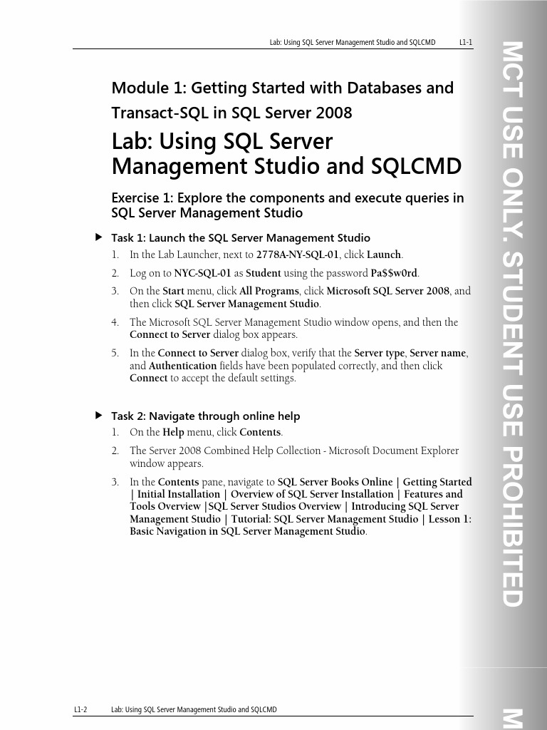 SQL Server | PDF | Microsoft Sql Server | Microsoft Excel