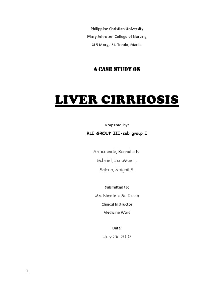 LIVER Cirrhosis | PDF | Liver | Cirrhosis