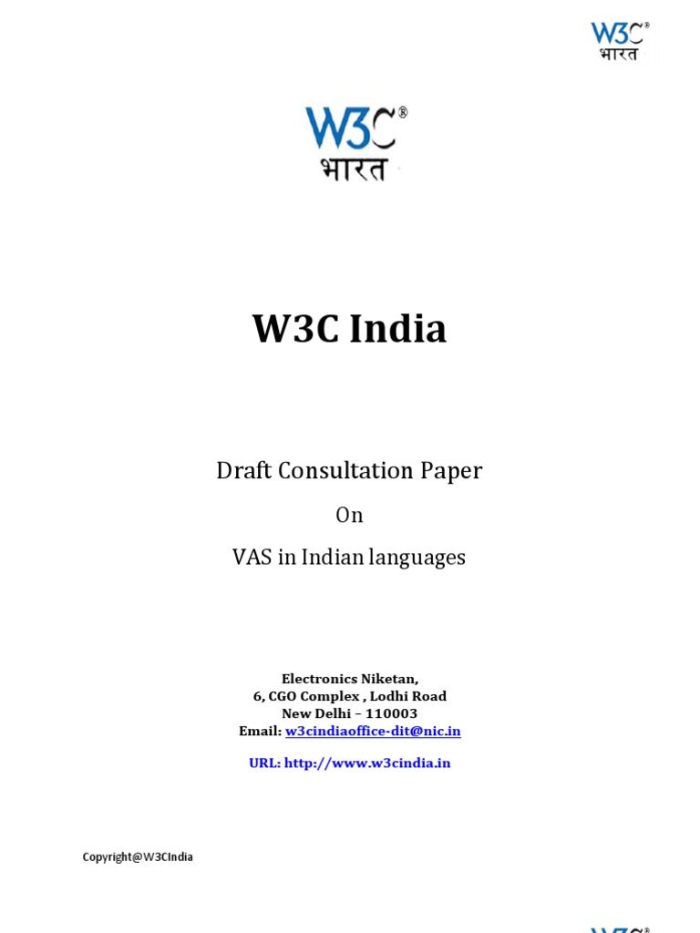 W3C India: Draft Consultation Paper | PDF | Lte Advanced | Mobile Web