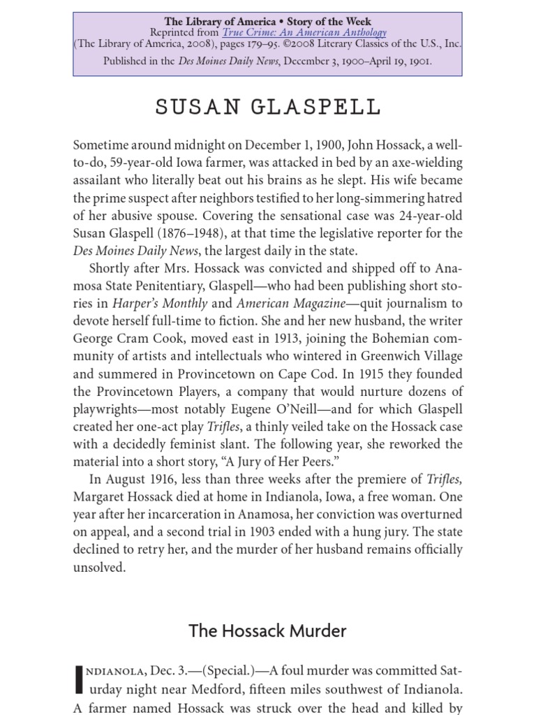 Hossack Murder | Reasonable Doubt | Circumstantial Evidence