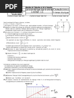 Exercice corrigé : Circuit RLC forcé | PDF | Tension électrique ...