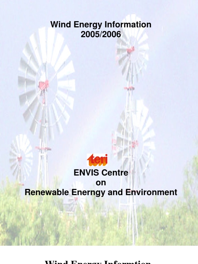 Wind Energy Information | PDF | Wind Power | Wind Turbine
