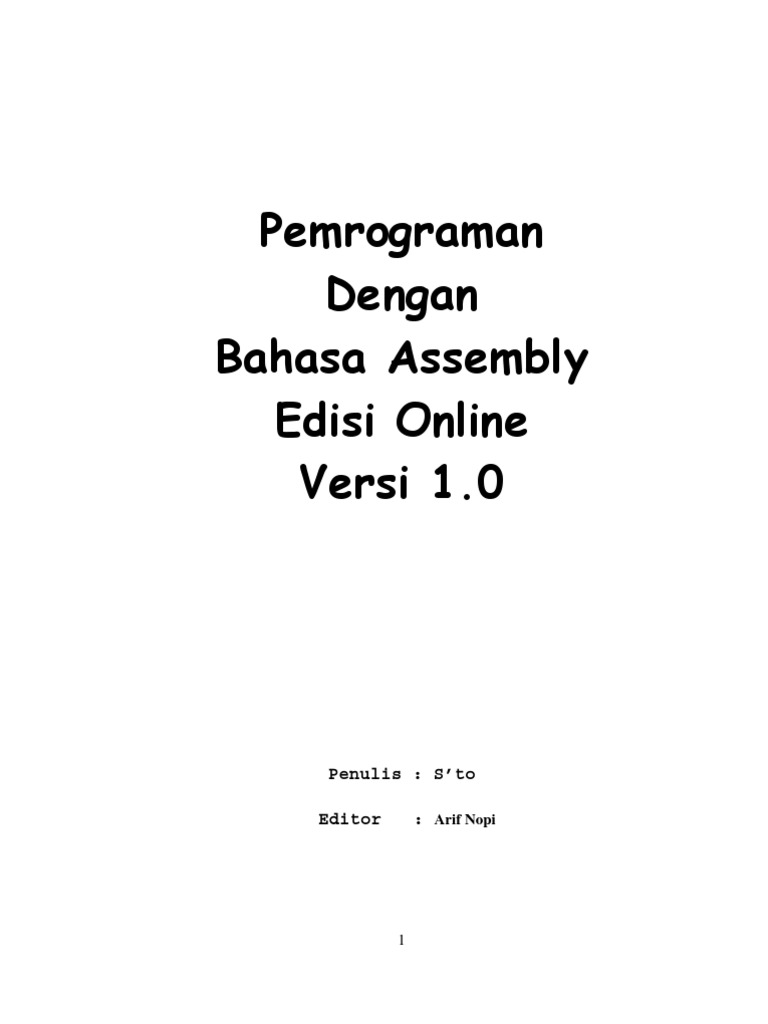 Contoh Assembly Pdf