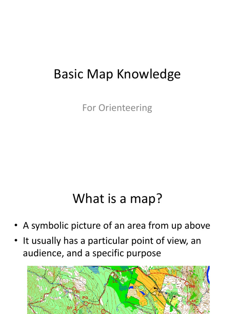 Basic Map Knowledge: For Orienteering | PDF | Map | Cartography