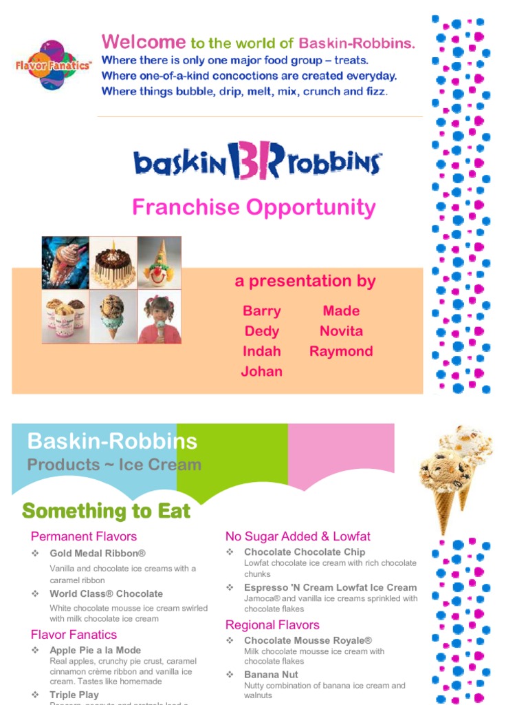 Baskin Robbins | PDF | Franchising | Ice Cream