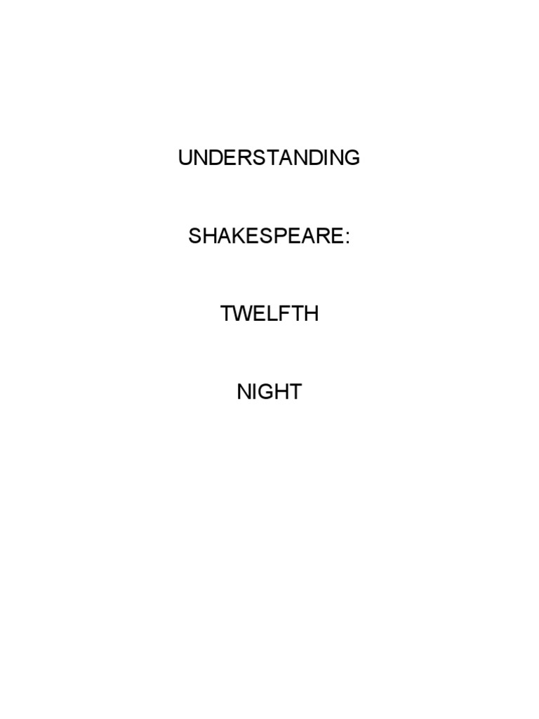 Twelfth Night | PDF | Twelfth Night